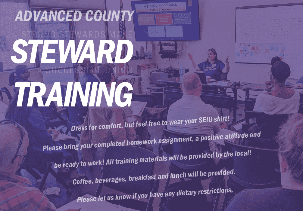 Advanced County steward training